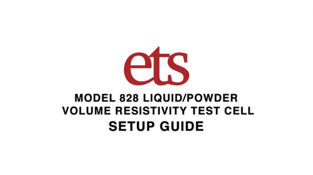 M 828 - Volume Resistivity Test Cells for Liquids and Powders - Electro ...